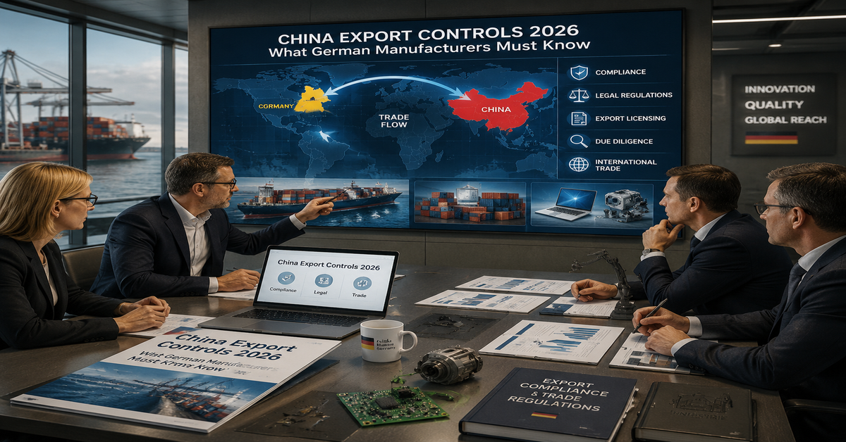 China Export Controls 2026: What German Manufacturers Must Know ...